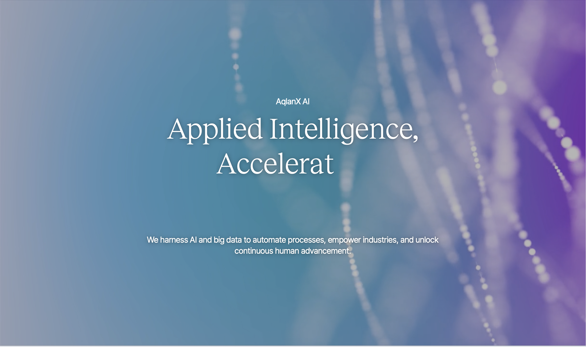 Applied Intelligence, Accelerated.